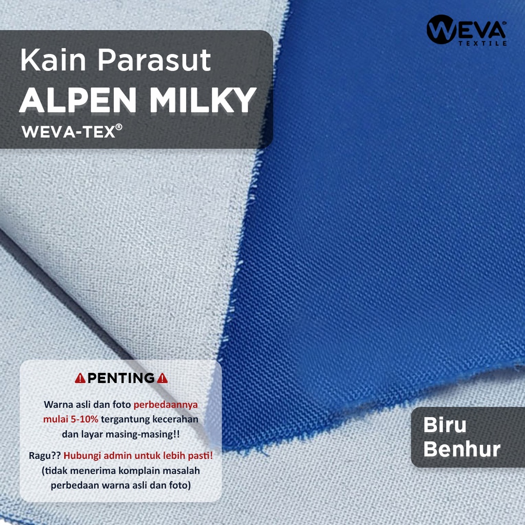 Jual Bahan Kain Alpen Milky - Kain Parasut Anti Air Murah | Weva ...