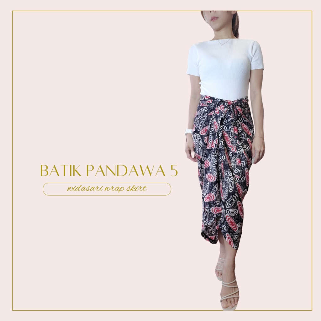 Jual Batik Pandawa5 | Batik wrap skirt Widasari/ Rok lilit batik/ Rok ...