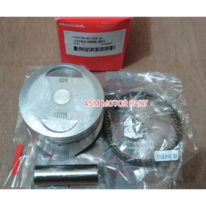 Jual PISTON KIT HONDA TIGER OVERSIZE 0,50 SEHER TIGER OS 0,50 KBB ...