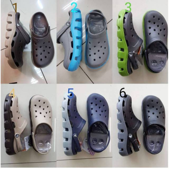 Jual SANDAL Pria Crocs duet sport men / sepatu sandal crocs man ...