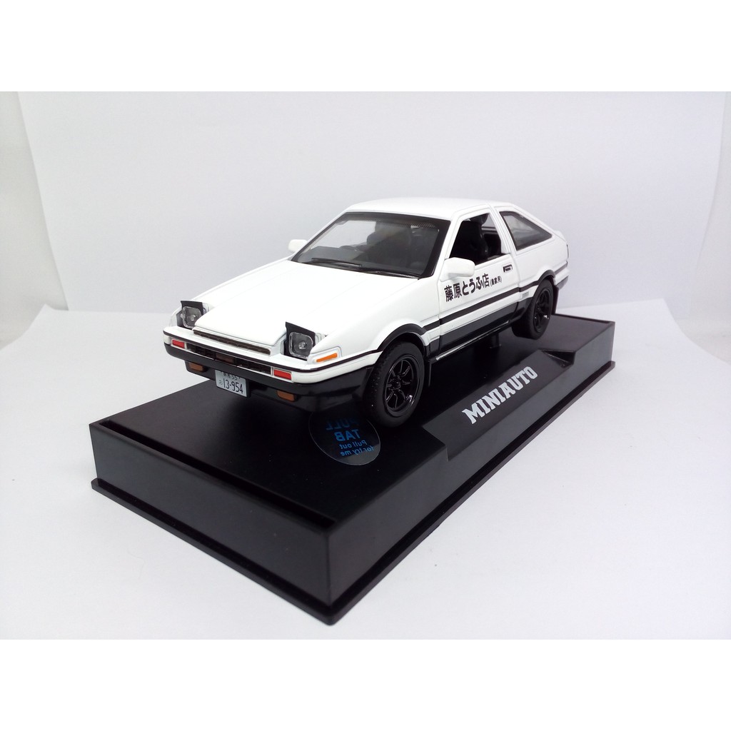 Jual MINIAUTO 1/28 Diecast Miniatur Mobil Toyota TRUENO AE86 Putih ...