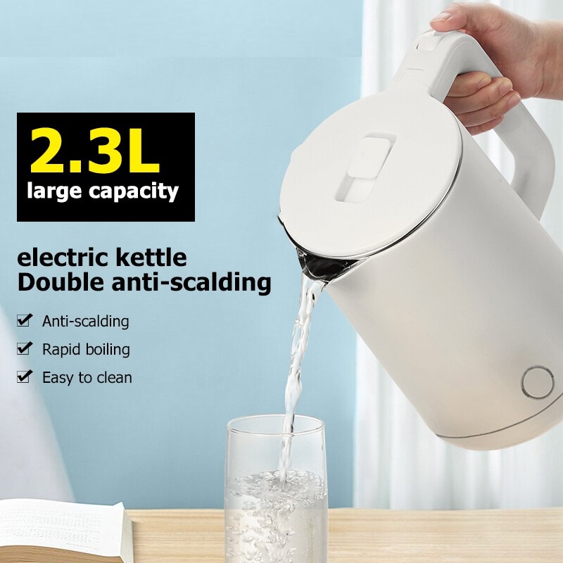 Jual Termos Teko Kettle Listrik Air Panas Stainless Steel 2.3 Liter ...