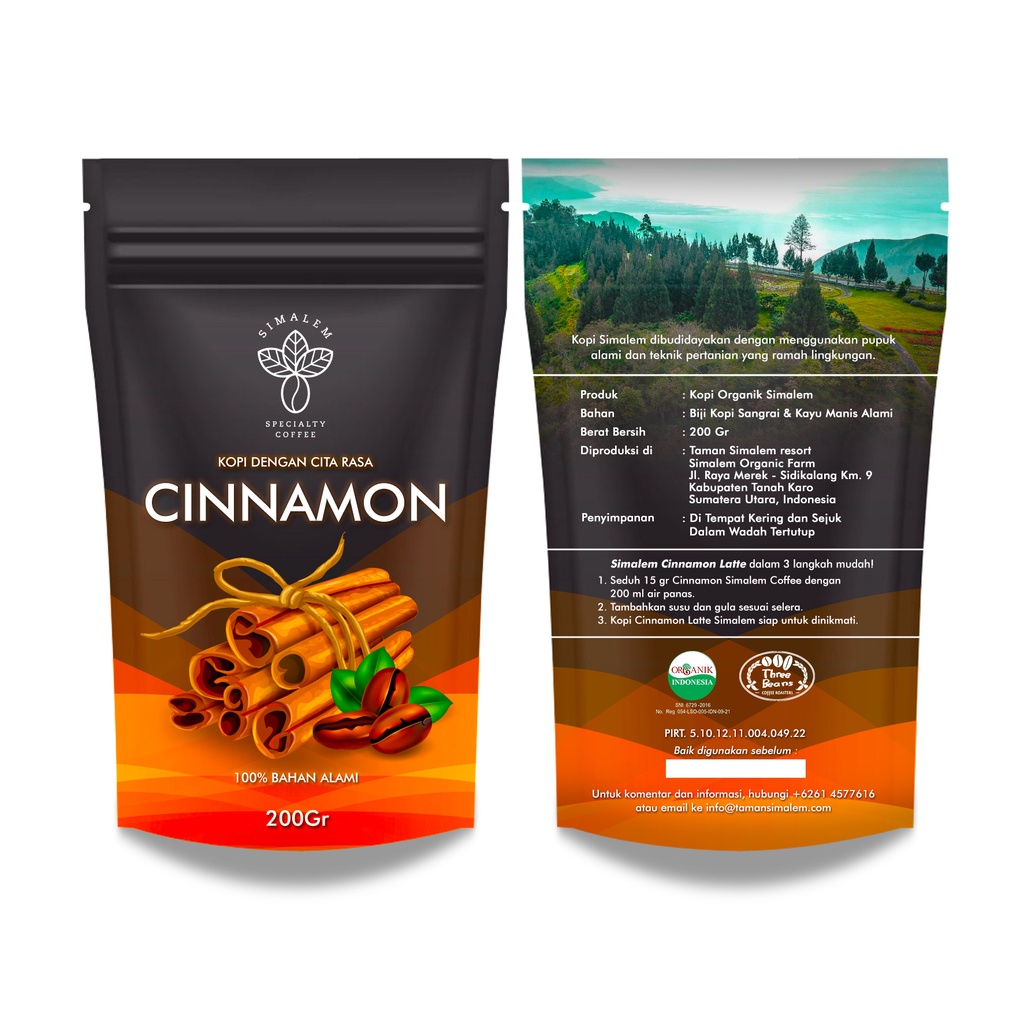 Jual Coffee Cinnamon Kopi Kayu Manis Simalem Karo Arabika - Flavoured ...