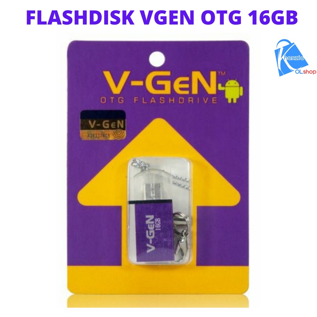 Jual KHANZIAOLSHOP FLASHDISK VGEN OTG 16GB USB 2.0 ORIGINAL ( USB OTG ...