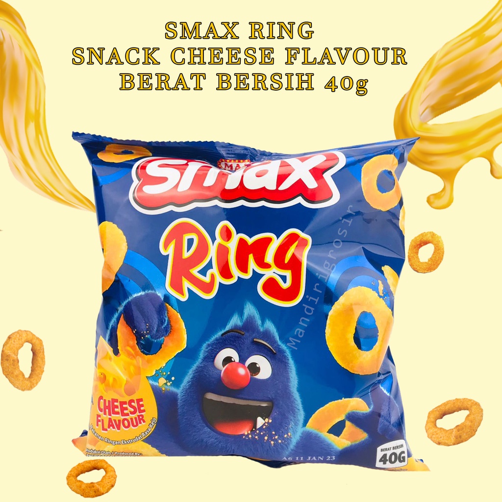 Jual SANCK SMAX RING * SNACK CHEESE FLAVOUR * 40g | Shopee Indonesia