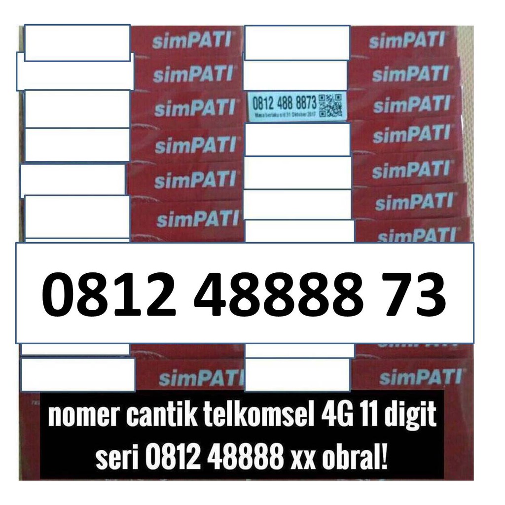 Jual best ! kartu perdana telkomsel simpati 11 digit 4G nomer cantik quartet | Shopee Indonesia
