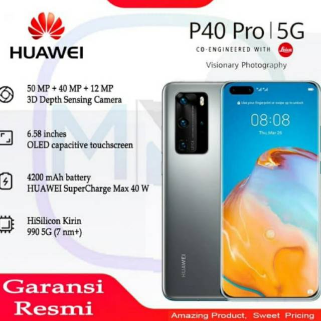 Jual Huawei P40 Pro 8/256 5G Resmi | Shopee Indonesia