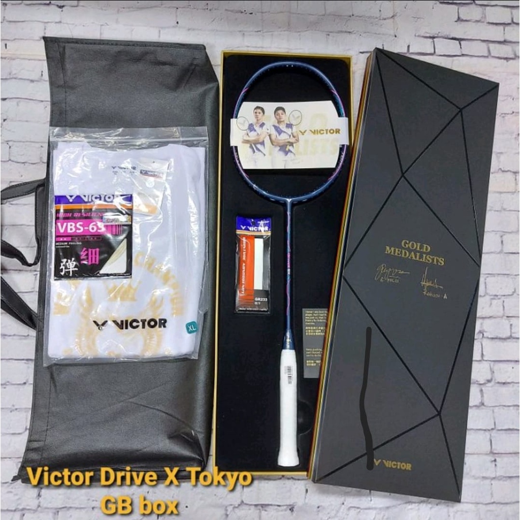 Jual Raket badminton / bulu tangkis victor drive x tokyo GB box ...