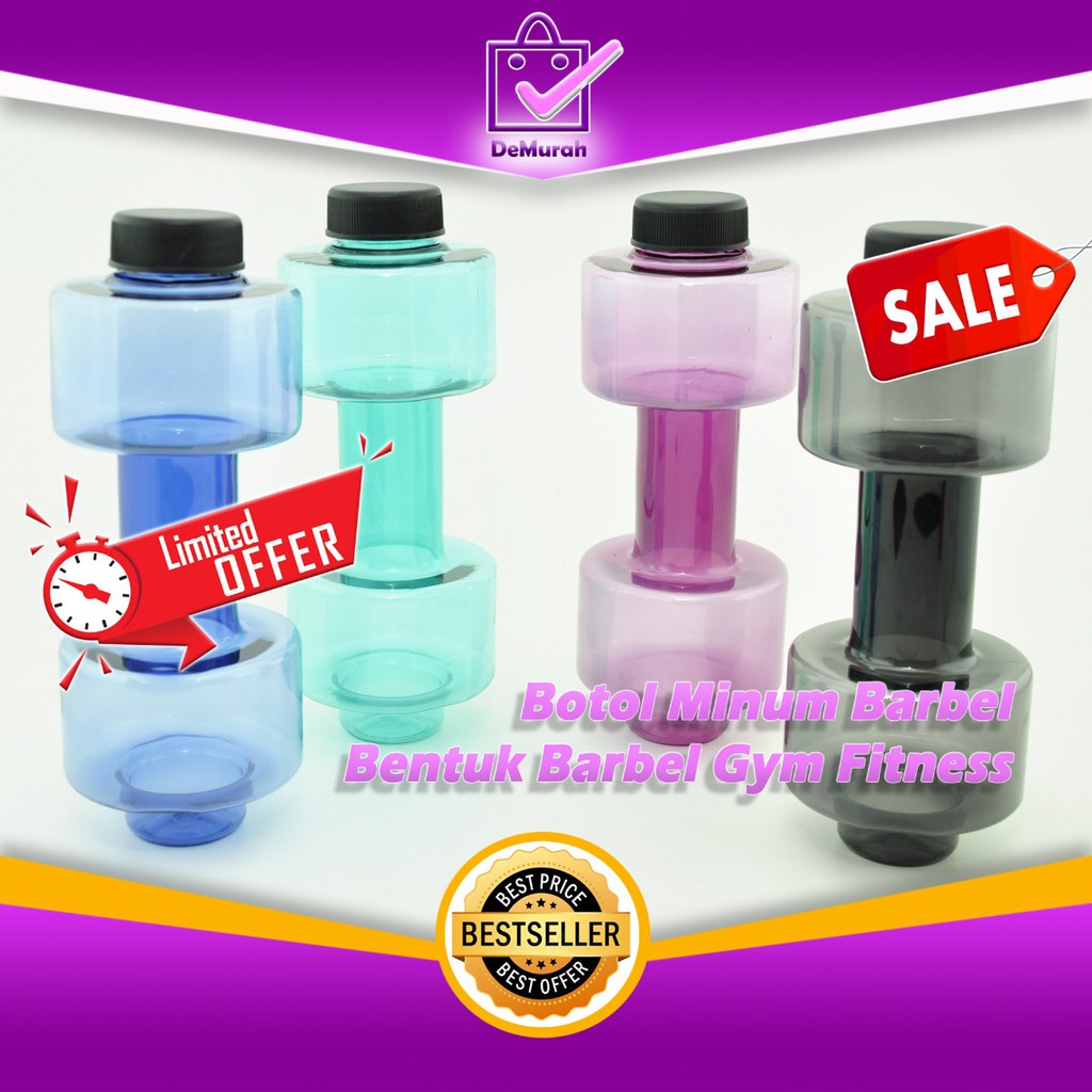 Jual Botol Minum Barbel Tempat Minum Bentuk Barbel Gym Fitness | Shopee ...