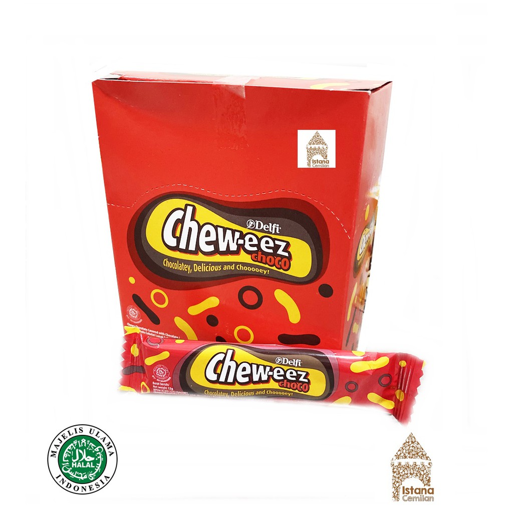 Jual Delfi Chew-eez / Cheweez Cokelat Permen Choco (isi 20 pcs ...