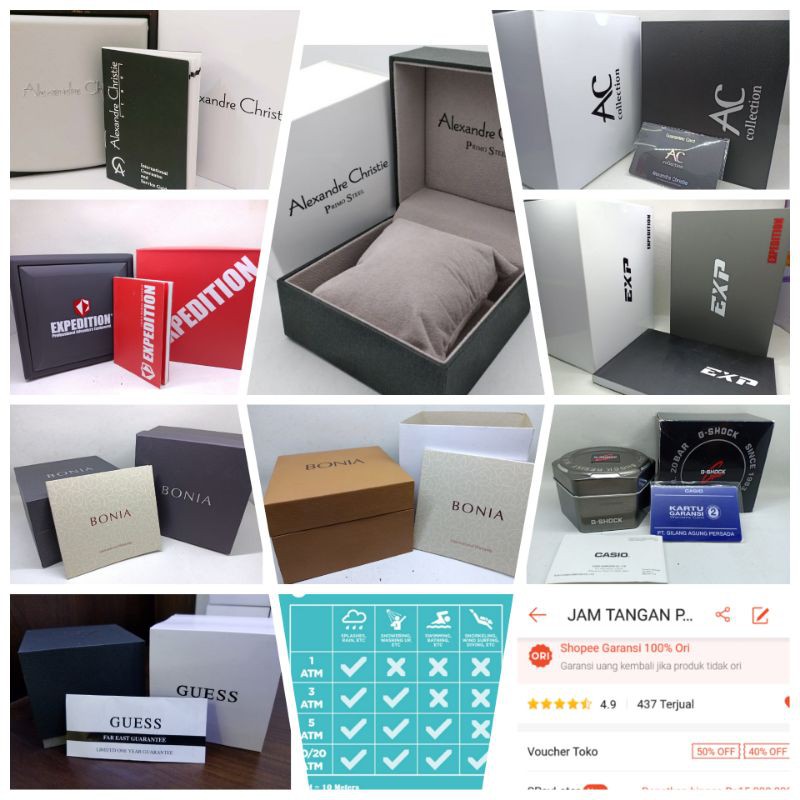 Jual CONTOH BOX DAN KARTU GARANSI ALEXANDRE CHRISTIE/ALEXANDER CHRISTIE ...