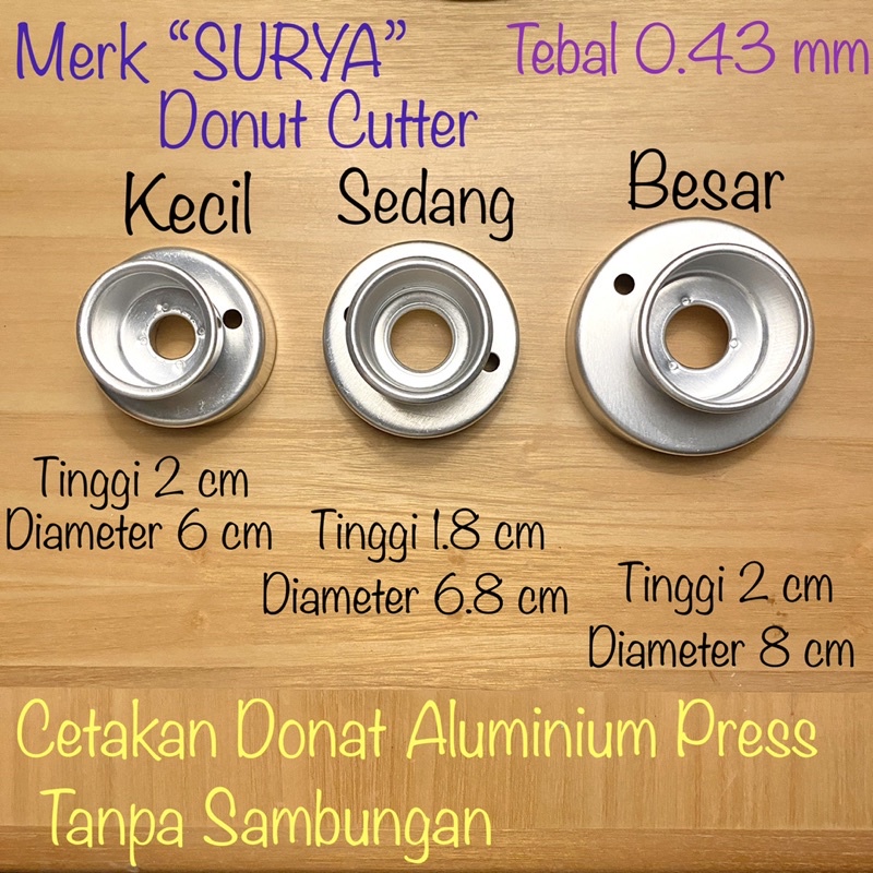 Jual Cetakan Donat Cutter SURYA per pcs / Donut Cutter / Cetakan Donat ... Jual Cetakan Donat Cutter SURYA per pcs / Donut Cutter / Cetakan Donat ...
