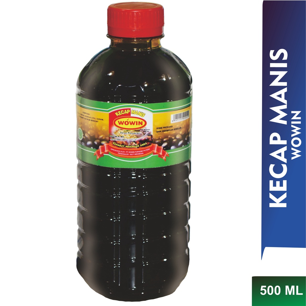 Jual WOWIN KECAP MANIS 500ML KEMASAN PRAKTIS | Shopee Indonesia