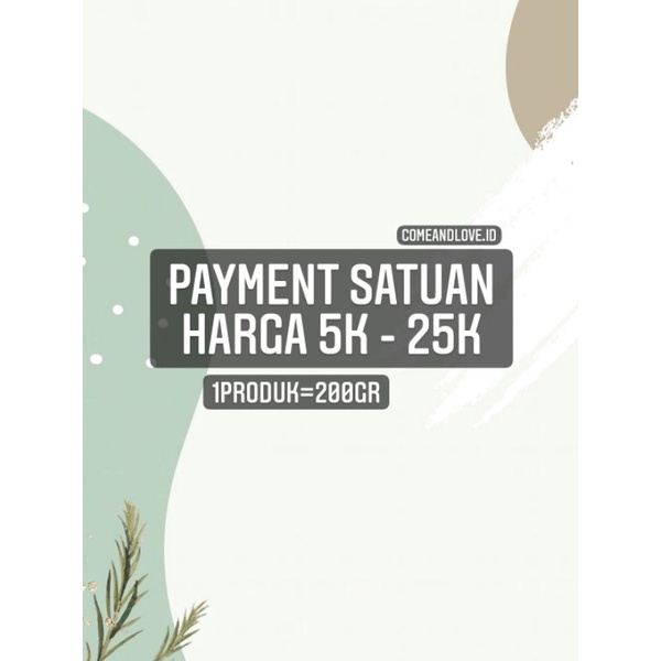 Jual Payment satuan harga 5k - 25k | Shopee Indonesia