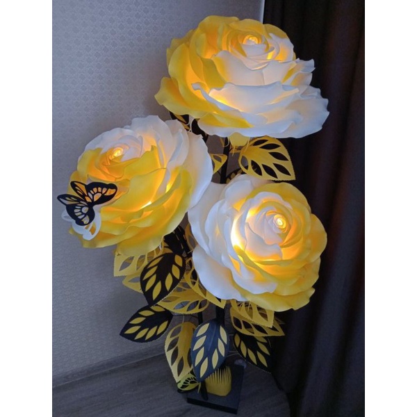 Jual Lampu Bunga Mawar Dekorasi Rumah / Lampu Hias Wedding / Bunga ...