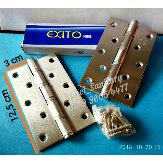 Jual Engsel Pintu 5 Inch Stainless Steel Merk Exito / Engsel Kupu-Kupu ...