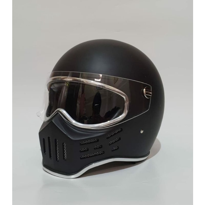 Jual HELM CUSTOM M30 cc helmet bandit bullit ghostbone n19 m30 moto3 ...