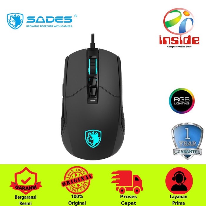 Jual Mouse Gaming RGB Sades Kappa PMW 3325 S20 | Shopee Indonesia