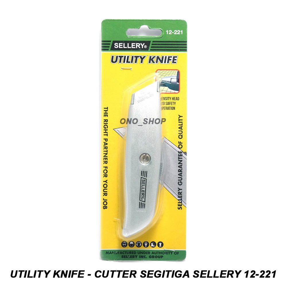Jual Utility Knife - Cutter Segitiga Sellery 12-221 | Shopee Indonesia