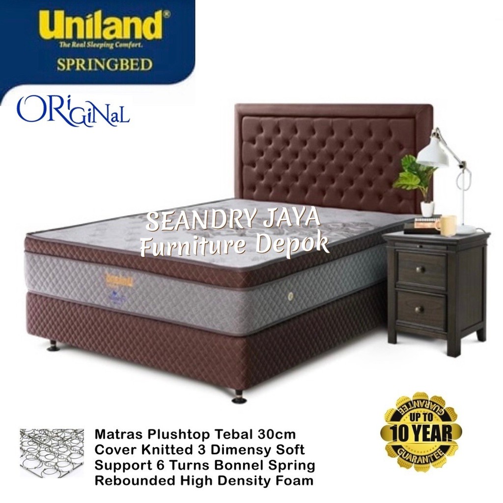 Jual SPRING BED UNILAND PLUSHTOP FULL SET/PARADISE RIVERA SPRINGBED ...