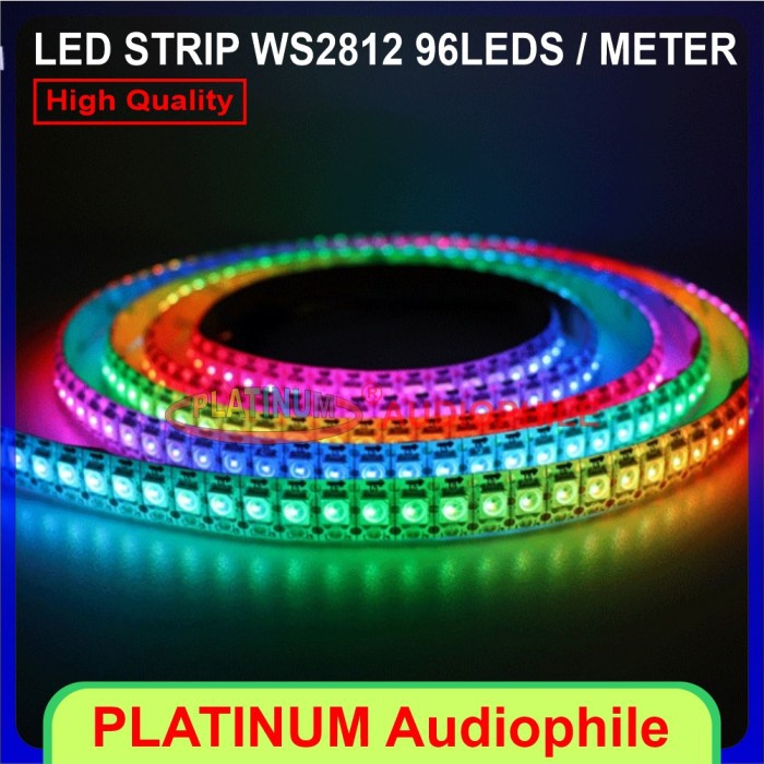 Jual LAMPU RGB LED STRIP WS2812 SMD 5050 96 LED PER 1 METER | Shopee ...