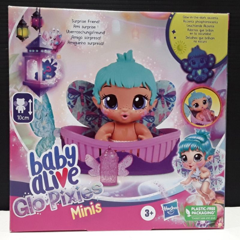 Jual Mainan anak boneka baby alive glopixies mini dolls aqua flutter ...