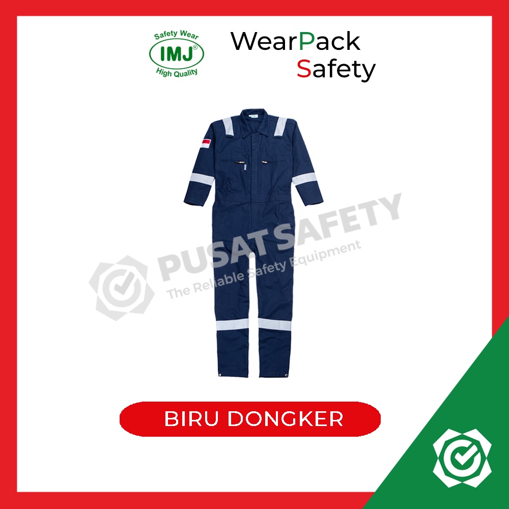 Jual Wearpack Safety Coverall IMJ Full Cotton 3M Baju Seragam Kerja ...