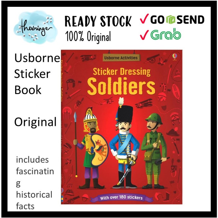 Jual Sticker Dressing Soldiers (Usborne Activities) Sticker Activity ...