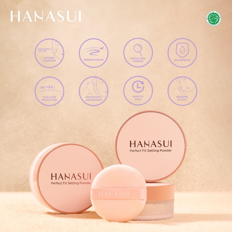 Jual HANASUI PERFECT FIT SETTING POWDER BEDAK TABUR BUBUK PERAWATAN ...
