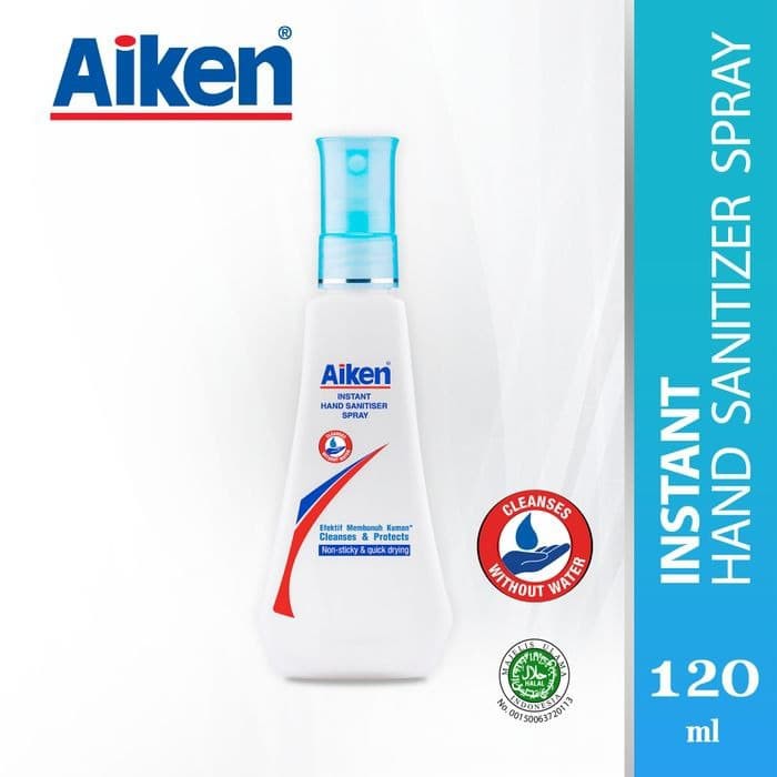 Jual Aiken Instant Hand Sanitizer Spray 120 ml | Shopee Indonesia