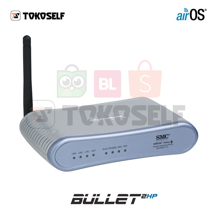 Jual SMC Wireless Router Fw Rasa AirOS UBNT Bullet 2HP | Shopee Indonesia