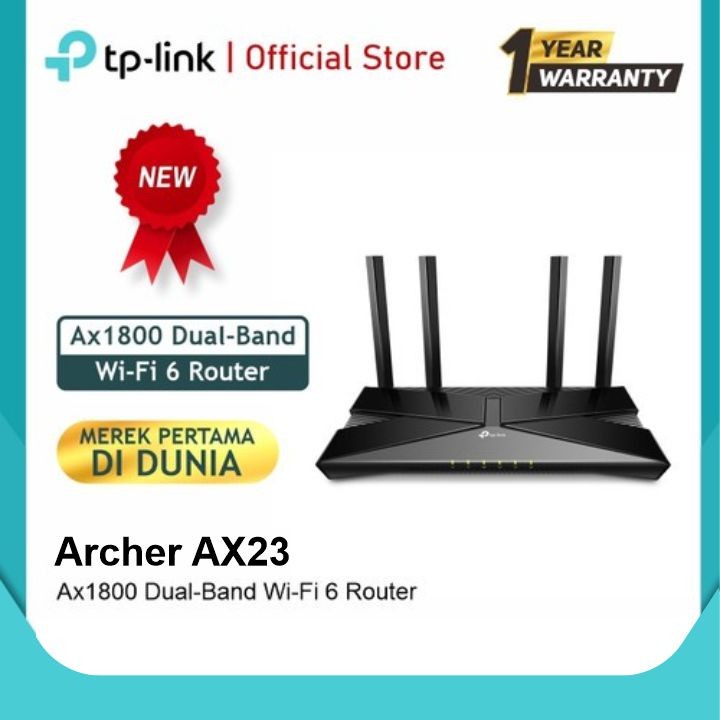 Jual TP-LINK Archer AX23 AX1800 Dual-Band Wi-Fi 6 Router-New | Shopee Indonesia