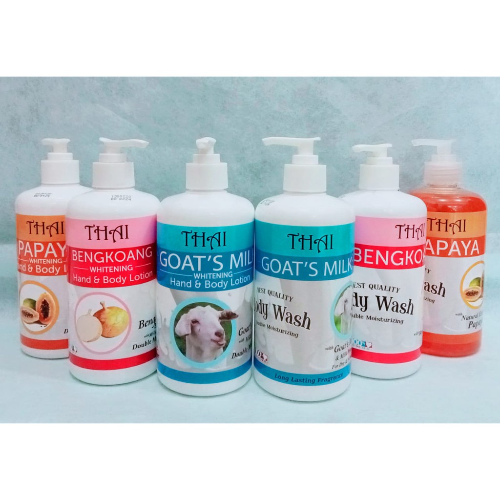 Jual THAI BODY LOTION & BODY WASH 500ml | Shopee Indonesia