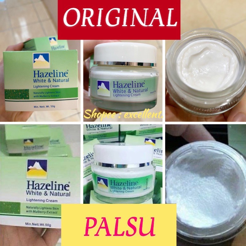 Jual HAZELINE WHITE & NATURAL 50GR [ORIGINAL MALAYSIA 100%] WHITENING ...