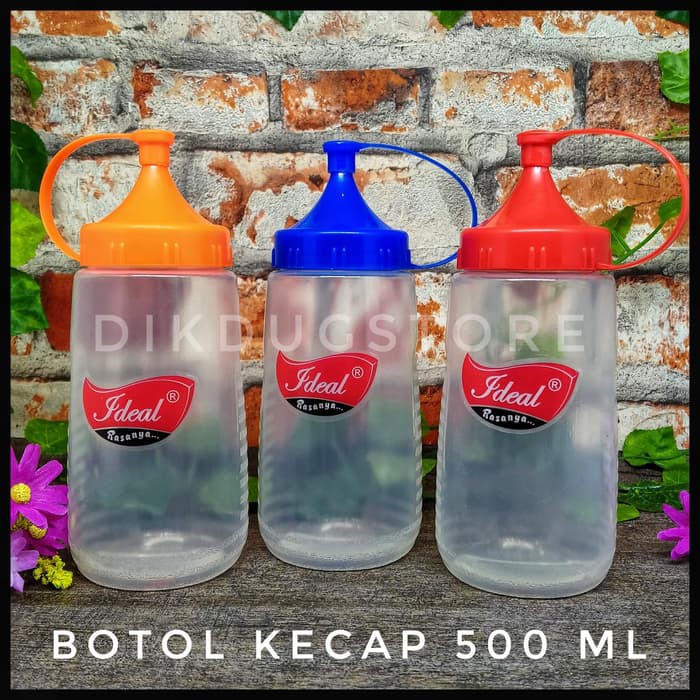 Jual Botol Kecap / Botol Saus / Botol sambal Refill Kapasitas 500 ml ...