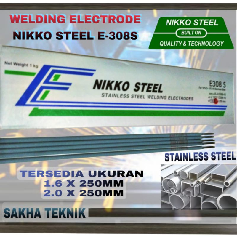 Jual Kawat las stainless Nikko Steel E-308S 1,6mm - 2mm 1kg | Shopee ...