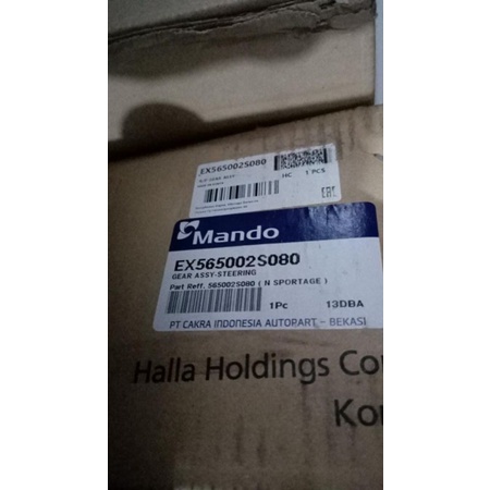 Jual steering rack assy 57700-3w091 dan 56500-2s091 kia all new ...