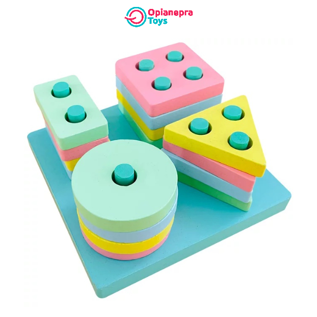 Jual Mainan Edukatif Tosca Square Basic Shape Mengenal Bentuk Geometri ...