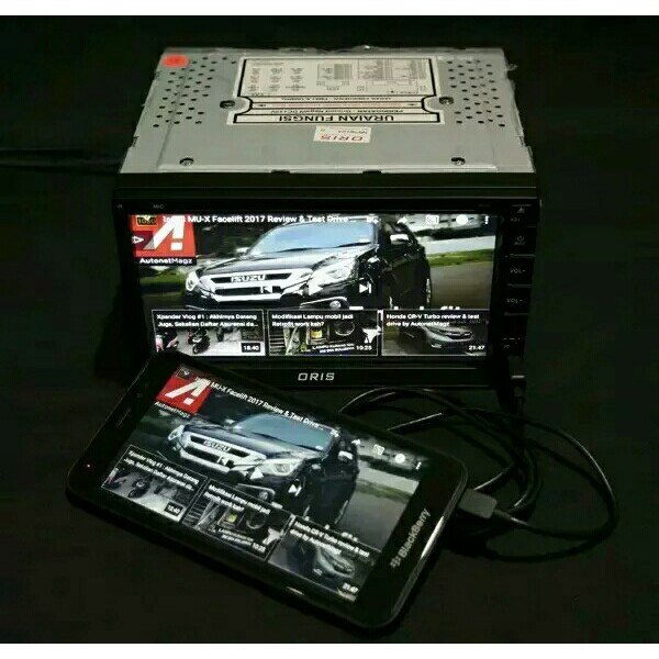 Jual TV MOBIL, LAYAR MONITOR MOBIL HV B-54 ORIS, SUPPORT MIRROR LINK ...