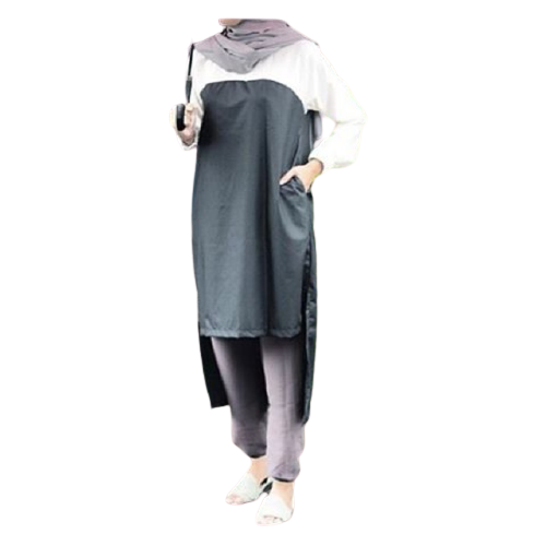 Jual DYN - Two Tone Tunik Hitam | Shopee Indonesia