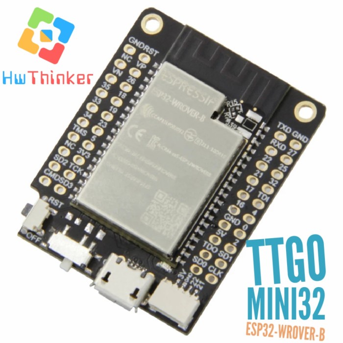 Jual TTGO Mini32 Expansion Board ESP32-WROVER-B PSRAM Wi-Fi Bluetooth Board | Shopee Indonesia