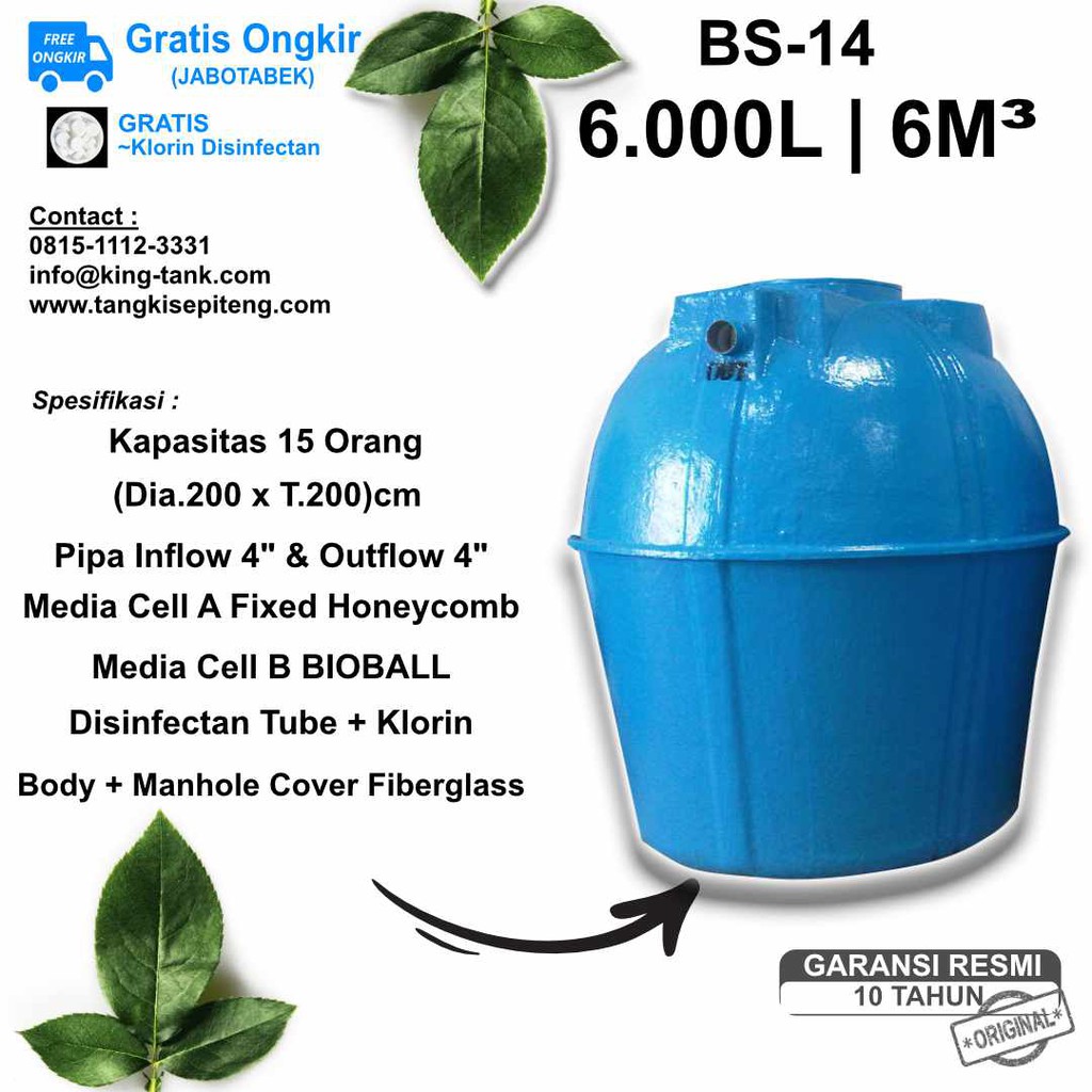 Jual Tangki Mini BIOTANK VERTIKAL 6000L / 6M3 | Shopee Indonesia