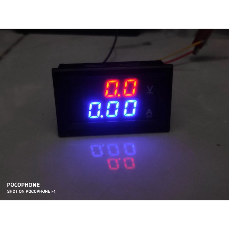 Jual Dual Voltmeter Amperemeter 10A Combo Voltmeter Amperemeter Pengukur arus DC Ammeter Amper ...