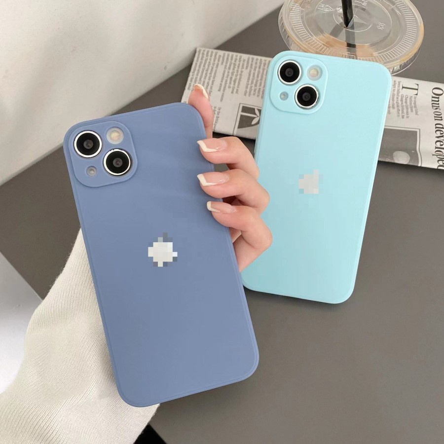 Jual LOGO RUBBER SQUARE EDGE CASE IPHONE 14 PROMAX 14 PLUS 14 13 PROMAX ...