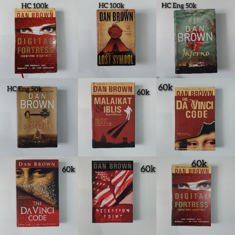Jual Dan Brown - The Lost Symbol - Digital Fortress - Inferno - The Davinci Code - Deception ...
