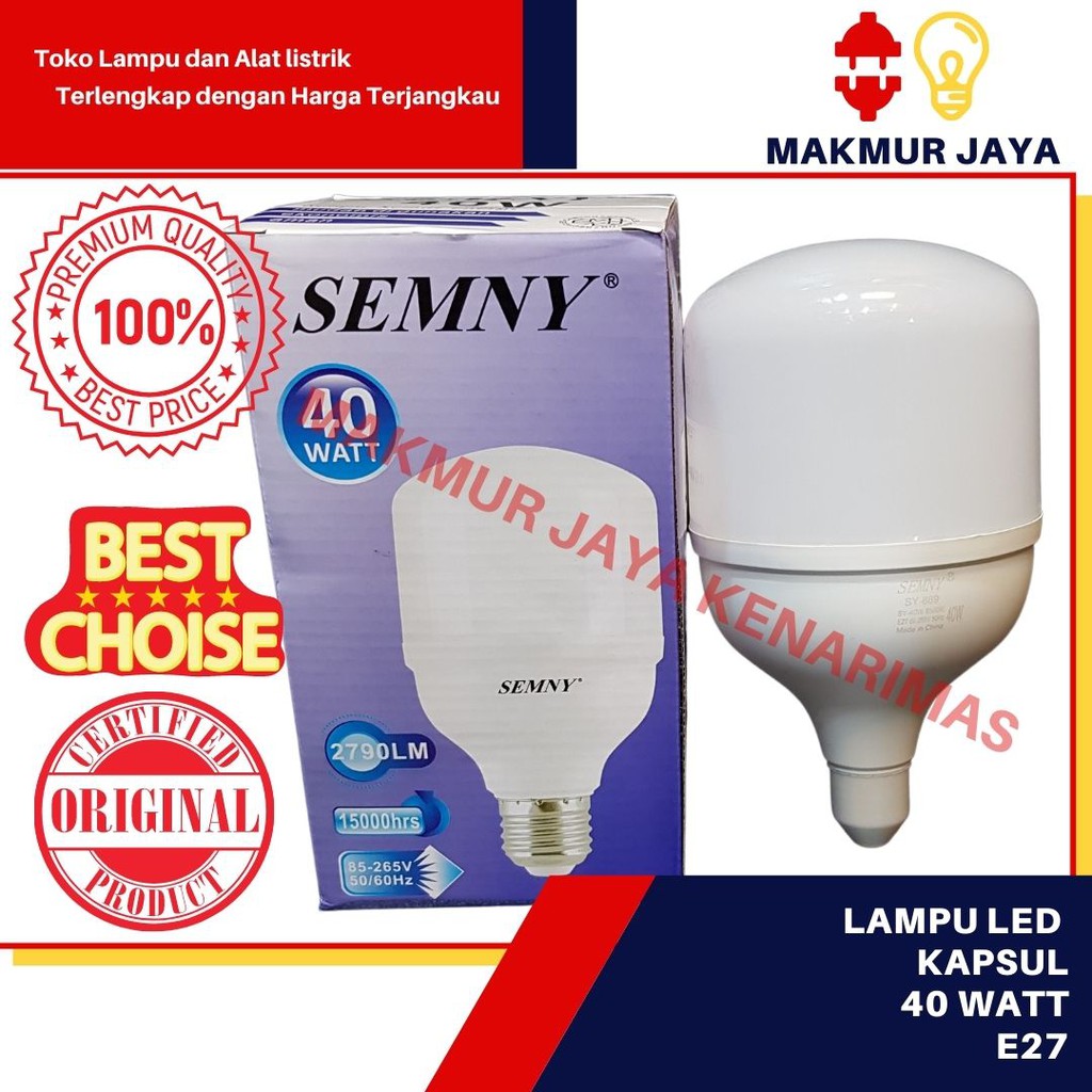 Jual led bulb 40Watt super/lampu bohlam LED 40W super terang/lampu led ...