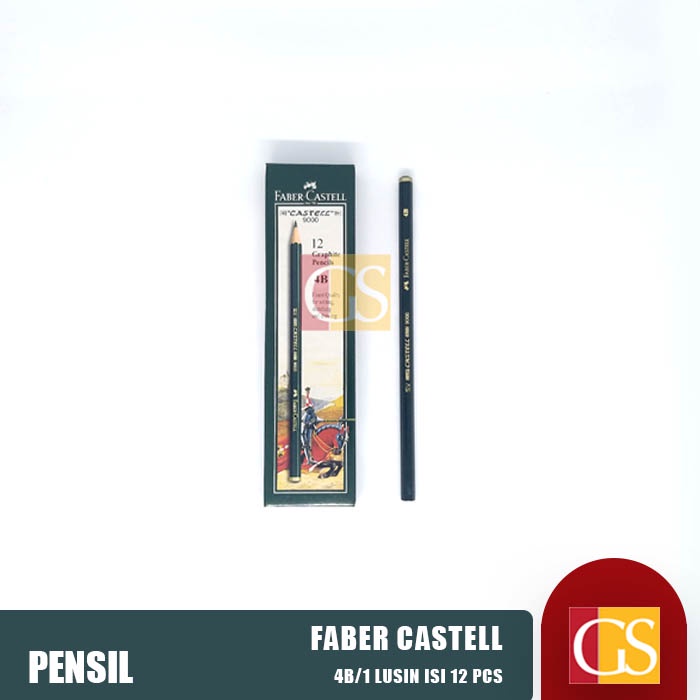 Jual PENSIL 4B FABER CASTELL ASLI (1pcs) | Shopee Indonesia