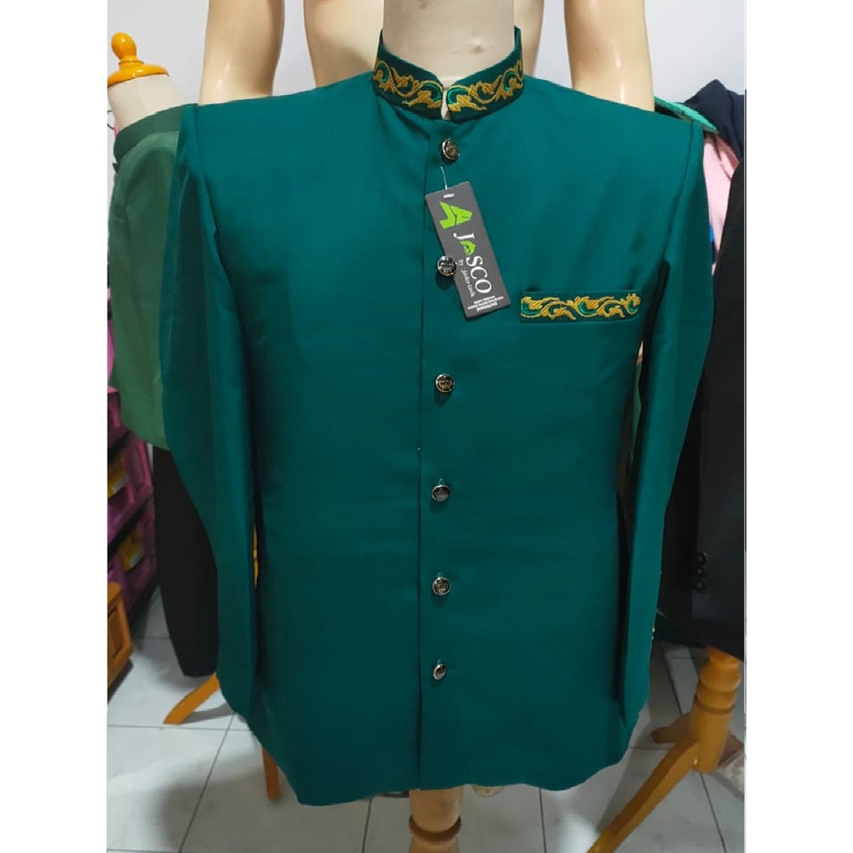 Jual Jasko Tasik Original Jas Koko Pria Bordir Sederhana Kerah Saku Brand Jasco Baju Koko Pria ...
