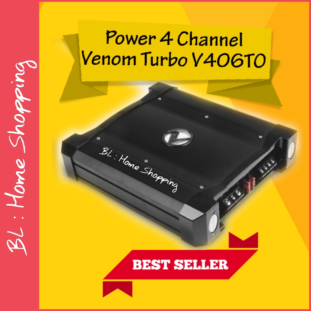 Jual Power 4 Channel Venom Turbo V406TO Power 4CH Venom Turbo V 406 TO ...