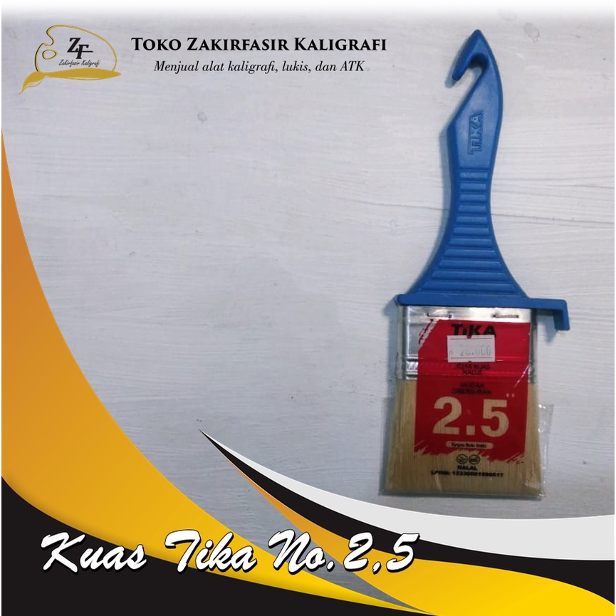 Jual KUAS CAT TEMBOK/KUAS SINTESIS/KUAS CAT MEREK TIKA 2.5 INCH ...